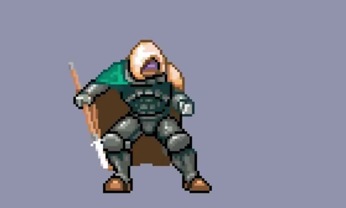 Make pixel art character 8 bit 16 bit animation game art game assets by ...