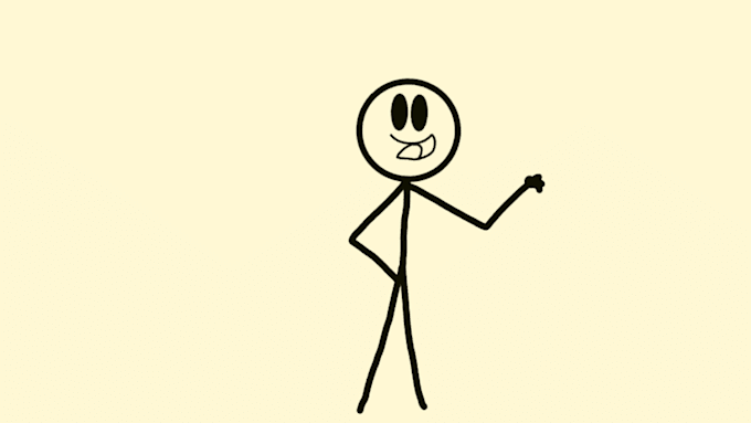 Create comic stick figure stickman animation video animate clipart ...