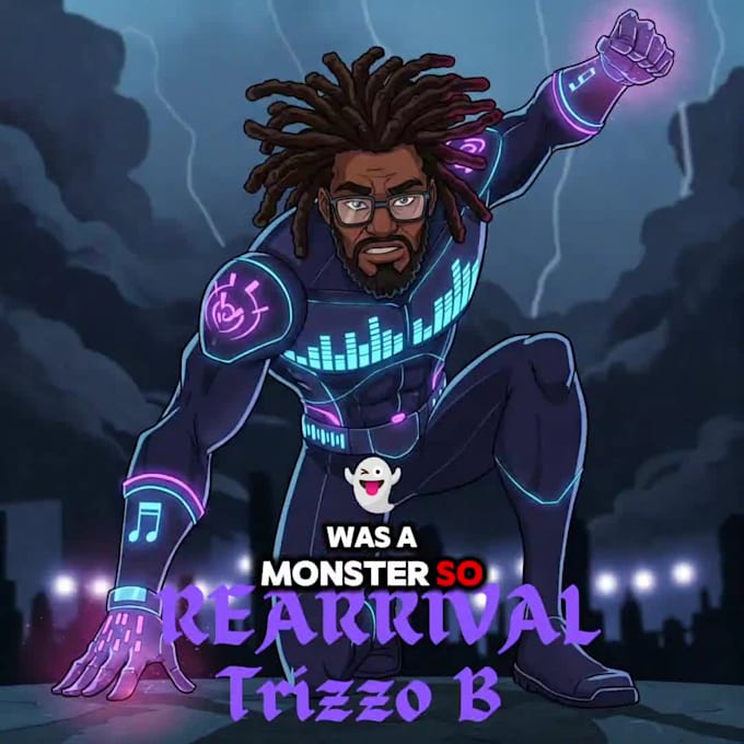 Design custom cartoon cover art with optional animated video by ...