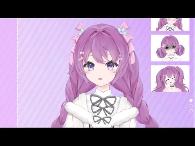 Draw live2d vtuber model, rig live2d vtuber, anime style, rig 2dpng ...
