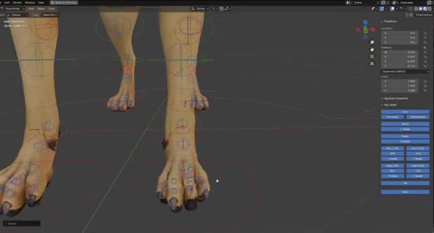 Rig your 3d models in blender for game engines or animation,facial rigging,ik fk by Fulorkem ...