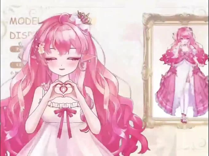 Live2d model for vtuber video,vrchat model,funko,model,vr avartar,manga ...