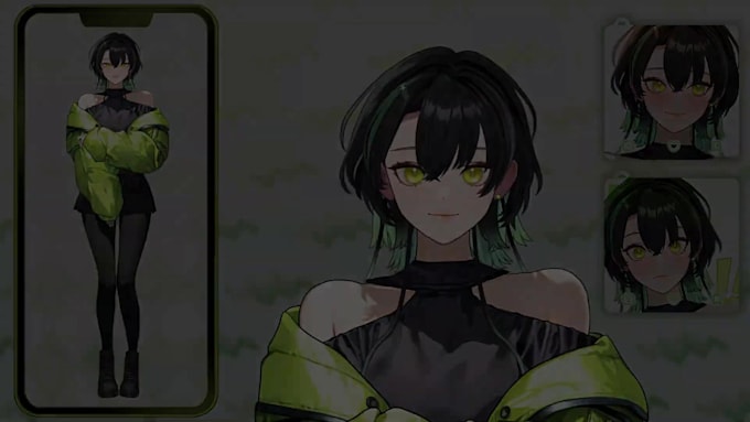 Live 2d character rigging, vtuber model, avatar design rigging for live ...