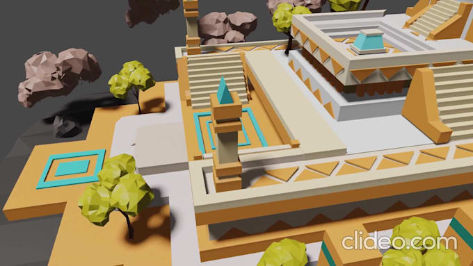 Design low poly 3d environment and building in blender by Baktawarshahid | Fiverr