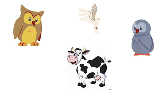 Create stylish and carton characters, birds, animals and objects by ...