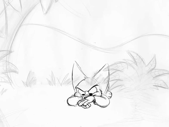 Do 2d traditional animation, line art, frame by frame, hand drawn ...