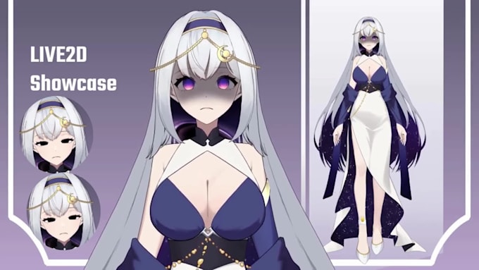 Design and rig 2d vtuber model, vtuber design live2d rigging for vtube studio