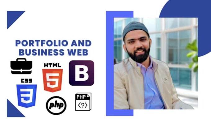 Be design portfolio website with html, css, bootstrap, php by Kashideveloper | Fiverr