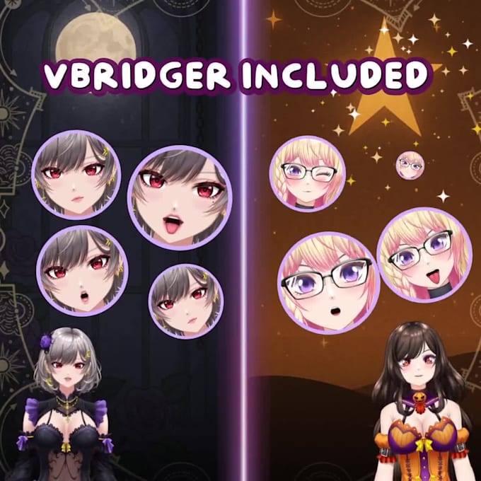 Draw and rig 2d vtuber model, live2d model, vtuber commission, vtuber ...
