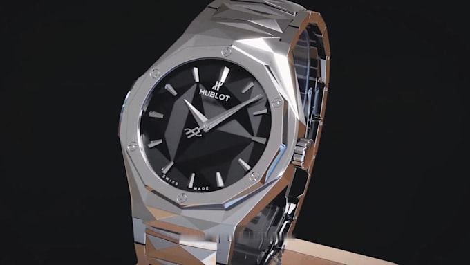 Do 3d photorealistic watch model, watch render 3d watch animation by ...
