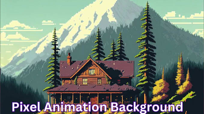 Pixel art background scene and landscape animation roblox map for game ...