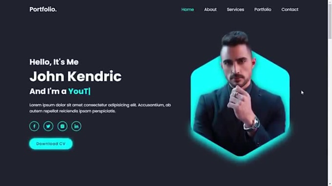 Create a personal portfolio website in 24 hours by Has7sanfathy | Fiverr