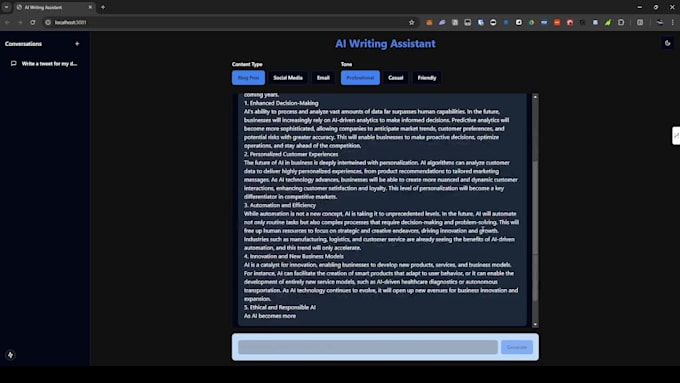 Develop advanced ai chatbots using gpt, ollama, grok, anthropic Develop advanced ai chatbots using gpt, ollama, grok, anthropic