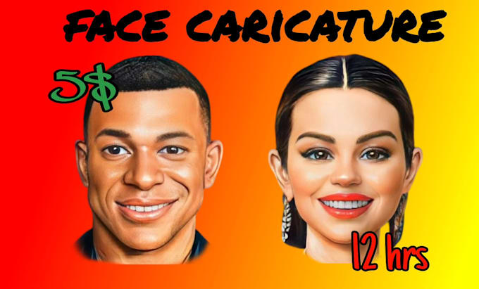 Draw a funny cartoon face caricature or bobblehead for you by Hxussam ...