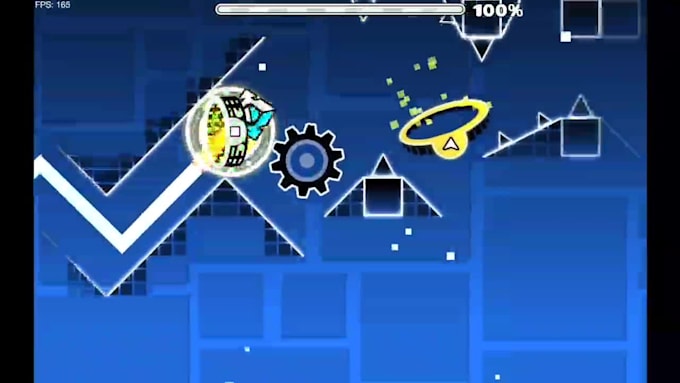 Make a geometry dash layout within a week with a preferred song of your ...