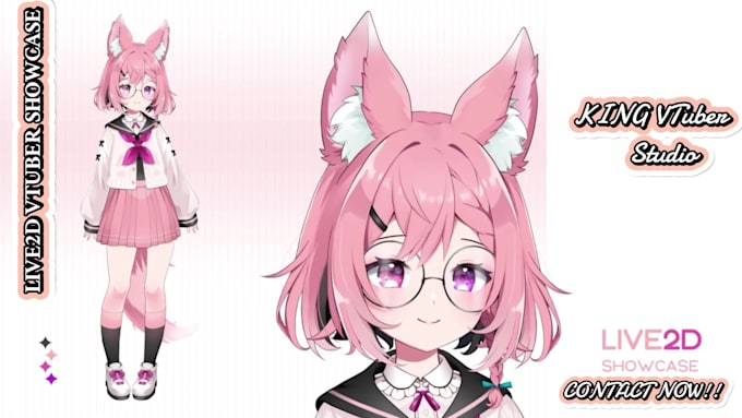 Eye catching live2d vtubermodel, live2d rigging, chibi vtuber, 2d ...