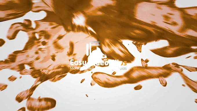 Create a visually stunning animated colour splash logo intro by ...