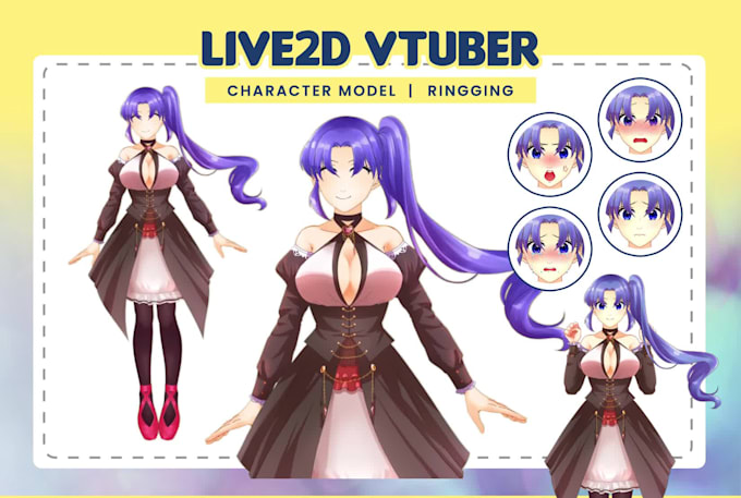Do vtuber model live2d commission for vtuber streamer by Nft_collectible | Fiverr