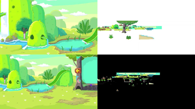 Create 2d background for cartoon, 2d game, or illustration by Greatia ...