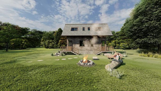 Render photorealistic architectural exterior model with lumion by Realistx_design | Fiverr