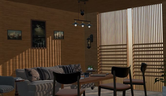 Do 3d interior modeling ,realistic rendering, interior design by Babashyper | Fiverr