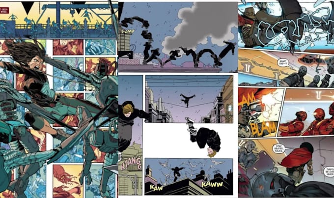 Draw custom manga art style webcomic page, manhwa anime webtoon comic ...