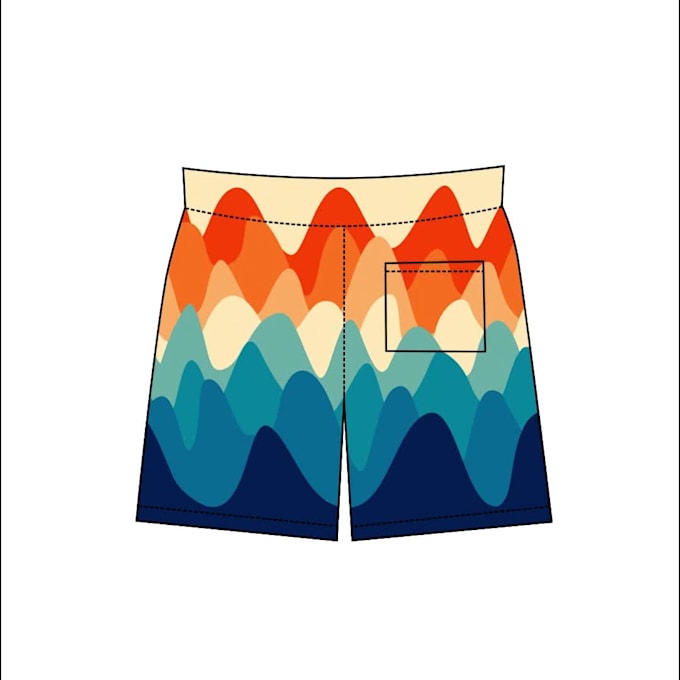 Place the design or photo in patterns of your swim shorts by Mapping360 ...