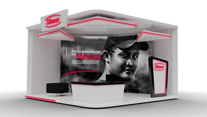 Design and create custom stands for events by Insight_archviz | Fiverr