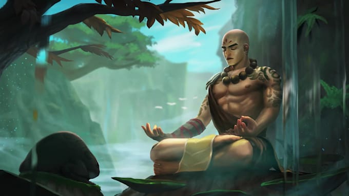 Draw splash art illustrations by Poommipat | Fiverr