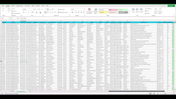 Format raw data into a representable format and solve your business ...