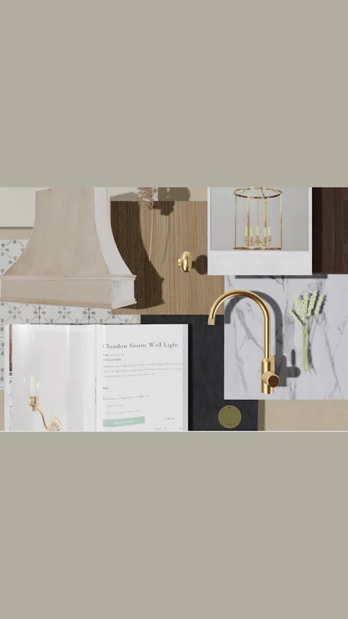 Do a 3d moodboard by Vanyalegorreta | Fiverr