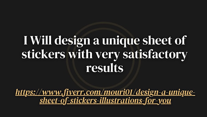 Design a unique sheet of stickers with very satisfactory results by ...