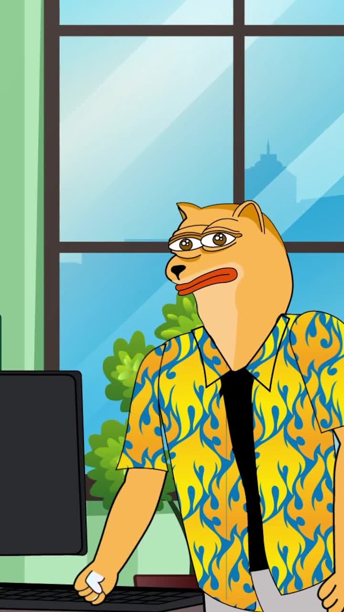 Create crypto meme video meme coin art funny meme video 2d meme coin ...