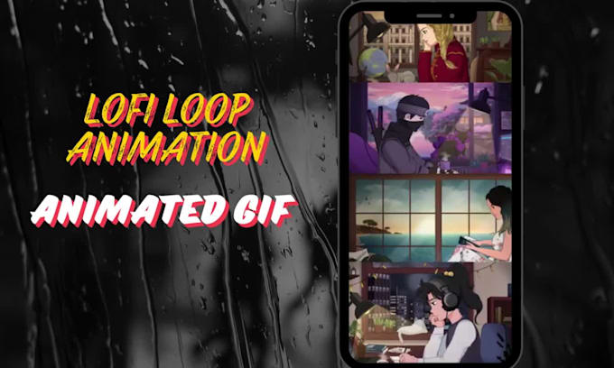 Make lofi loop animation and animated gif, lofi video by Wilson ...