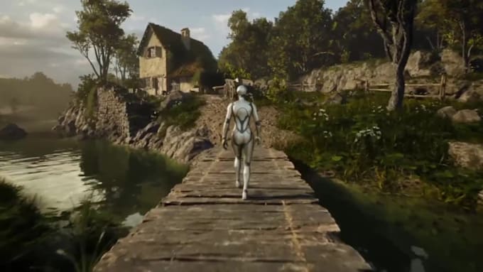 Do 3d game environment 3d level design 3d game scene using blender unreal engine by Shylaaah ...