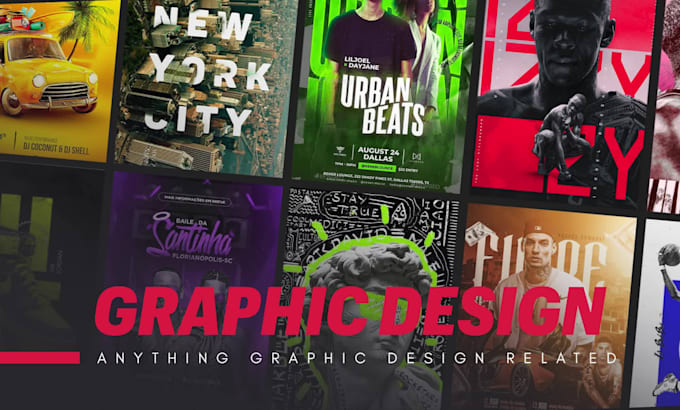 Create anything graphic design related, posters, flyers, brochures ...