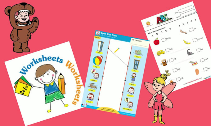 Design custom preschool or kindergarten worksheet workbooks for kids by ...