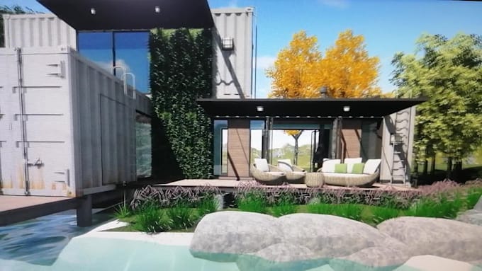 Draw shipping container 3d and 2d design by Pro_archi89 | Fiverr