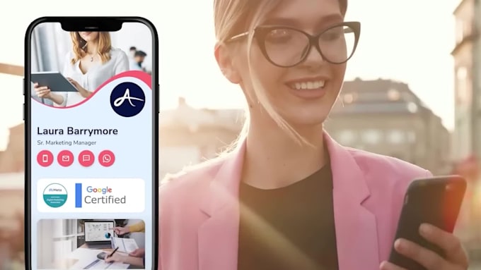 Design clickable and shareable digital smart business card by Hobby ...