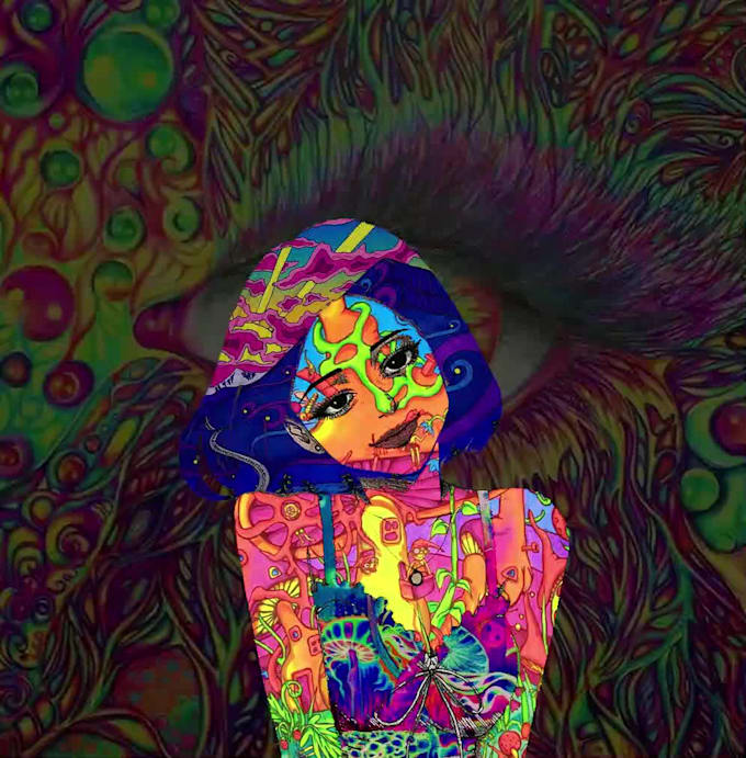 Draw amazing illustration,psychedelic art,trippy by Tagraphics2021 | Fiverr