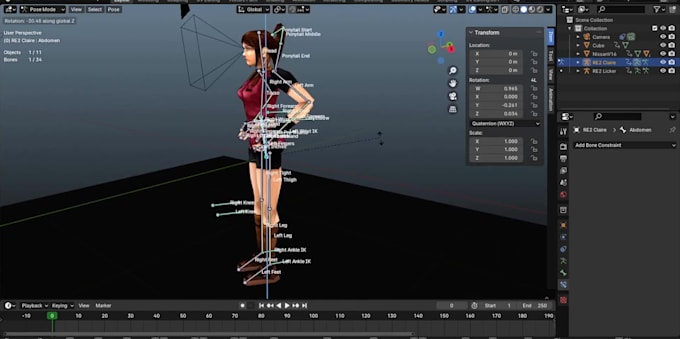Model and rig in blender,3d car rig,assets,quadruped character rig,auto ...