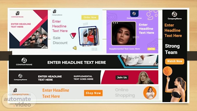 Design animated html5 banner ads by Mosheabip | Fiverr
