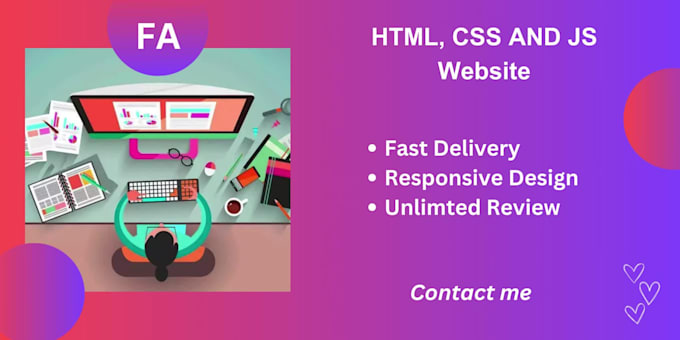 Develop responsive website with html css and js by Fizzaansari103 | Fiverr Develop responsive website with html css and js by Fizzaansari103 | Fiverr