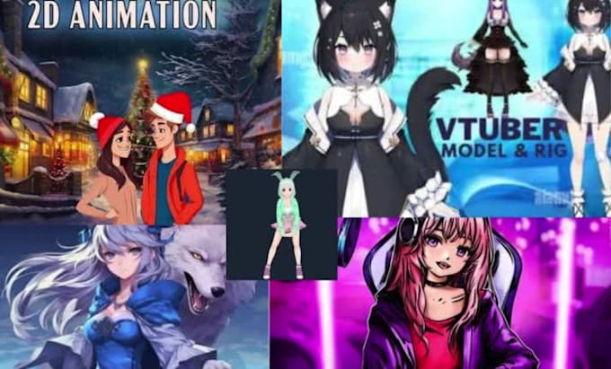 Create and rig high quality amine live 2d model for vtuber by Julius_pro122 | Fiverr