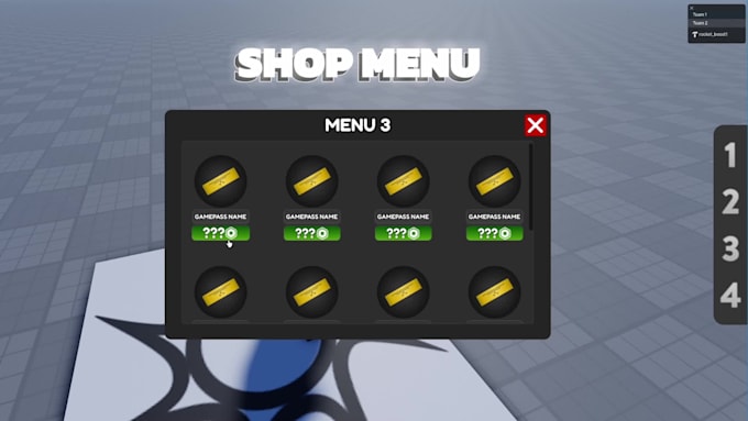 Do roblox guis with scripts by Leveluplegends | Fiverr