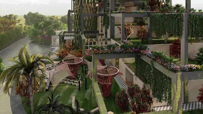 Create 3d models and render images for architecture project of ...