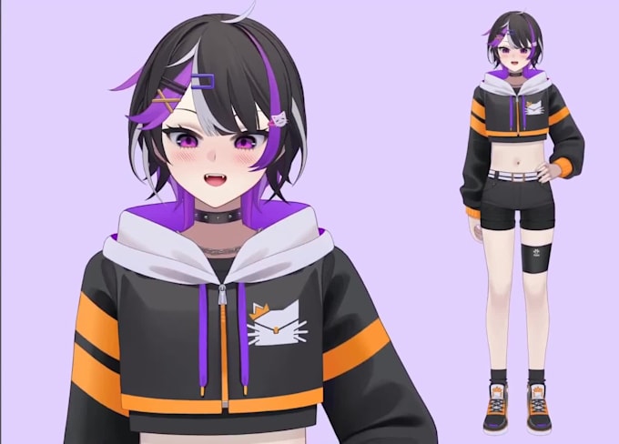 Design and rig live2d vtuber model, 2d vtuber, vtuber anime, vtuber ...