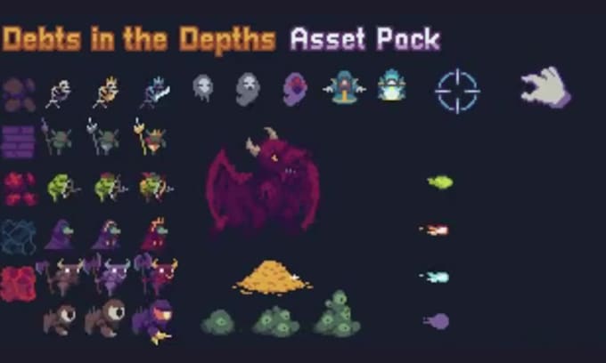 Create a 2d game character sprite sheet pixel art animation game asset ...