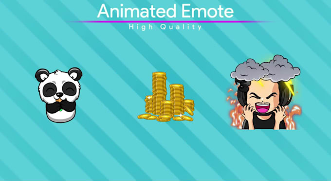 Create the best animated emotes for twitch discord by Konvezkiart | Fiverr