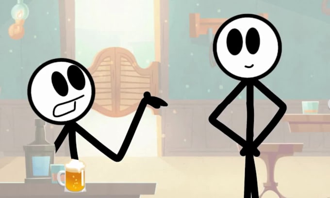 Draw pencilman stickman animation fighting stick figure animation ...